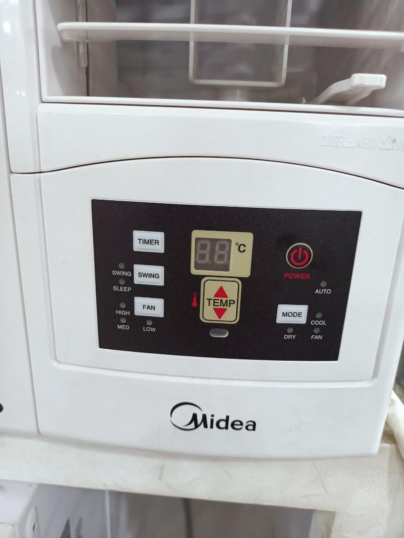 Midea window type AC inveter 1.0hp, TV & Home Appliances, Air ...