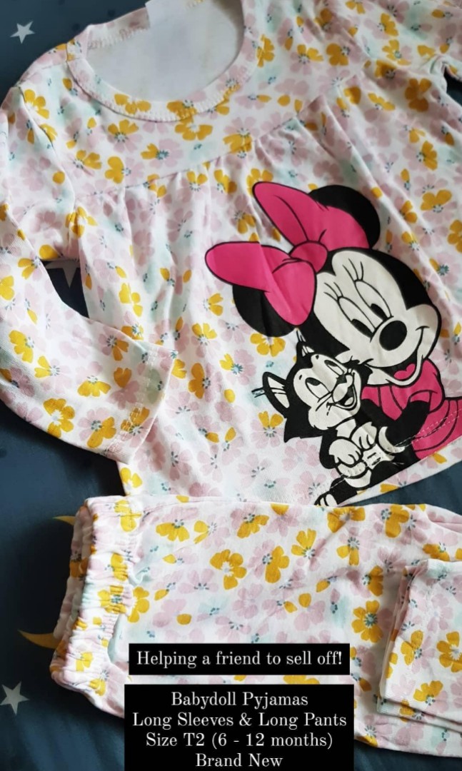 Minnie Mouse Pyjamas, Babies & Kids, Babies & Kids Fashion on Carousell