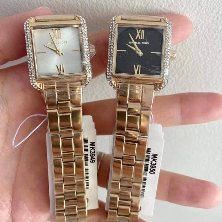 MK SQUARE TYPE W/ STONE AUTHENTIC WATCH, Women's Fashion, Watches ...