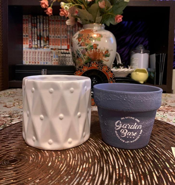 Modern Flower Pot Bought in Japan Daiso, Furniture & Home Living, Home ...