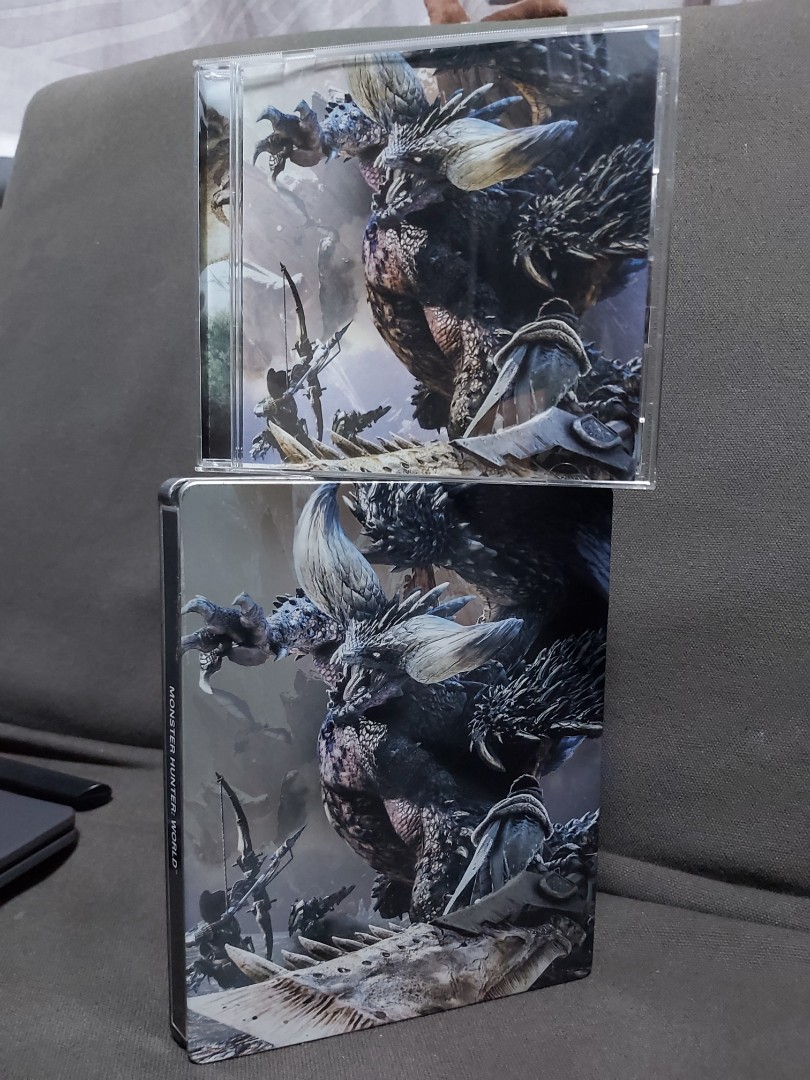 Monster Hunter World Steelbook and Custom Jewel Case with Game, Video ...