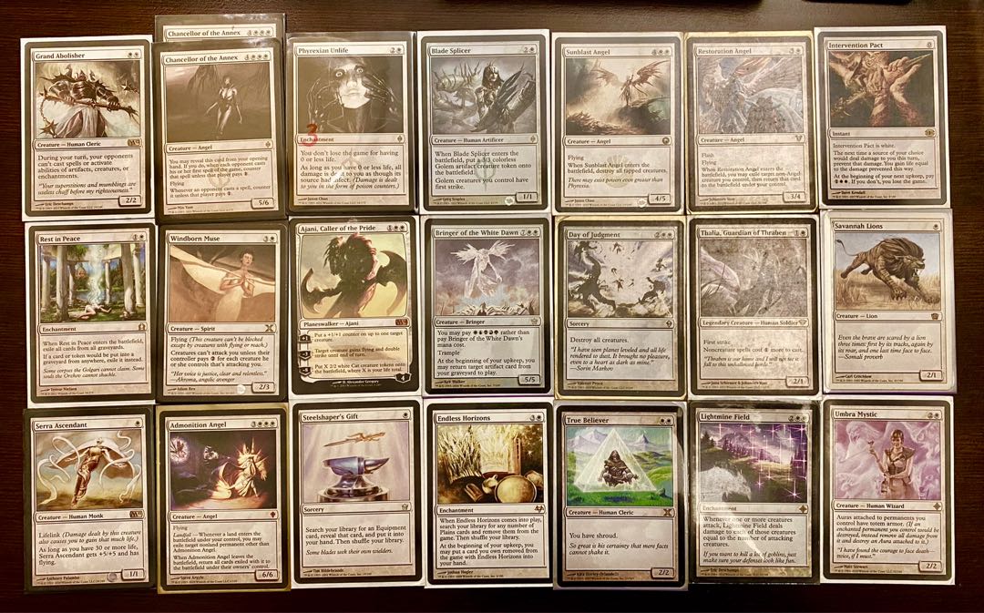 MTG - White cards, Hobbies & Toys, Toys & Games on Carousell