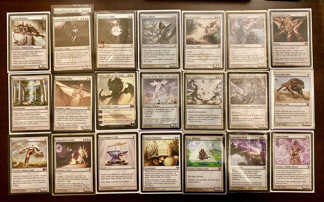 MTG - White cards, Hobbies & Toys, Toys & Games on Carousell