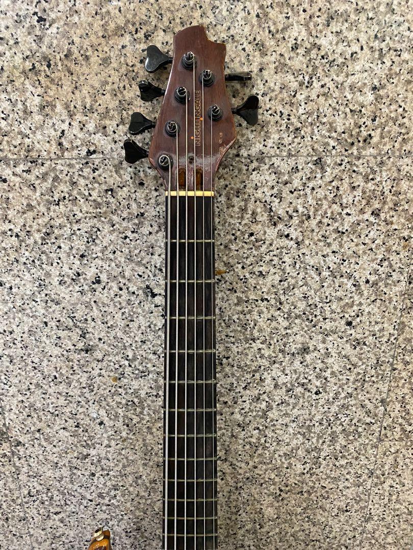 Nightingale Sixthru - 6 string bass guitar, Made in UK by Ernie ...
