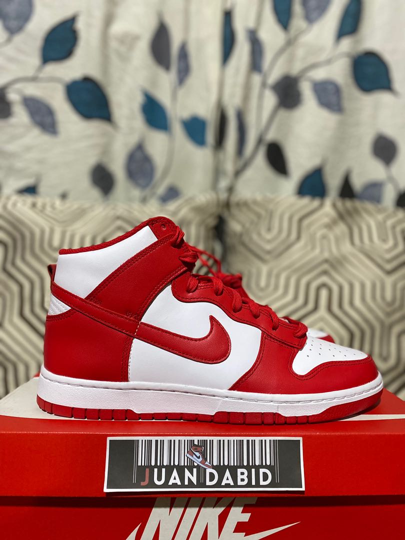 NIKE DUNK HIGH RETRO 'CHAMPION RED', Men's Fashion, Footwear, Sneakers ...