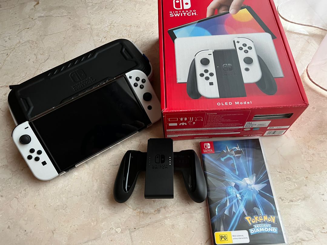 Nintendo Switch OLED (White), Video Gaming, Video Game Consoles ...