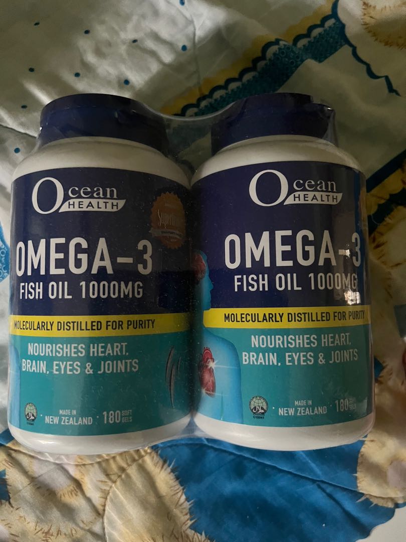 OCEAN HEALTH - OMEGA 3 FISH OIL 1000MG, Health & Nutrition, Health ...