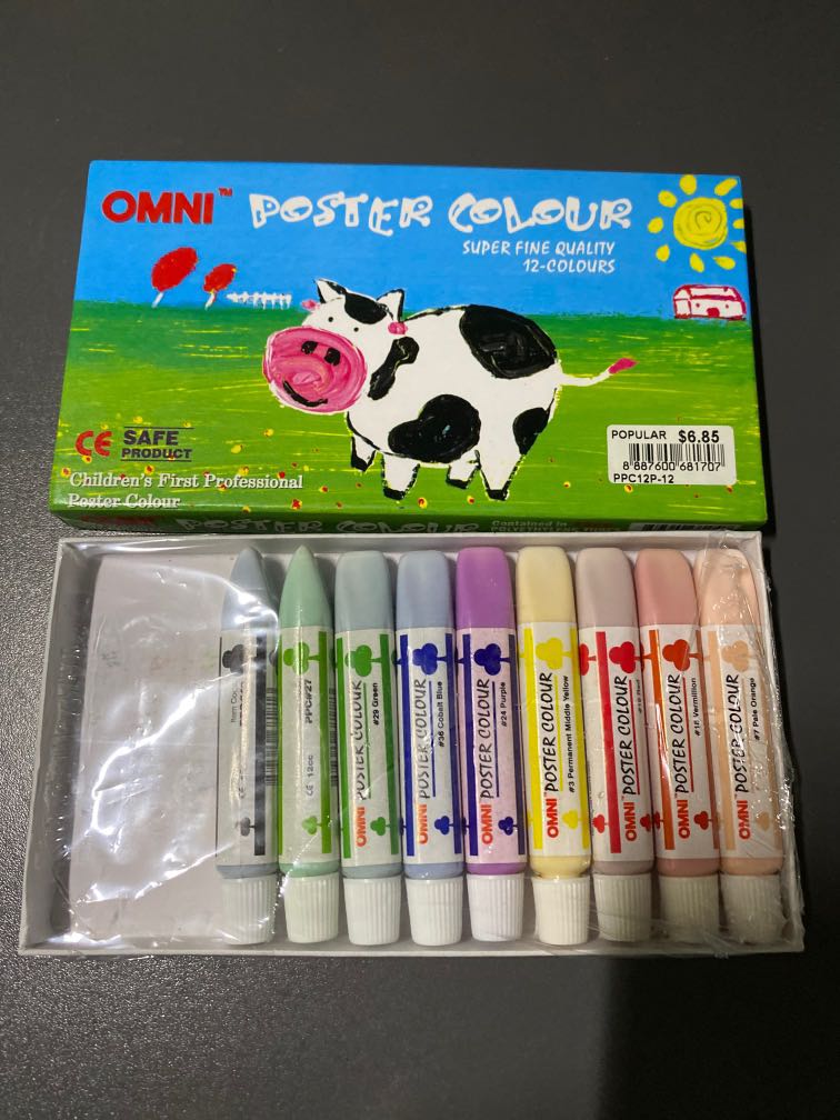 FREE OMNI Poster Colour Set, Hobbies & Toys, Stationery & Craft, Craft ...
