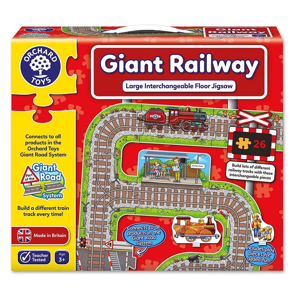 Orchard TOYS, Giant Railway Jigsaw, original copyright train Jigsaw ...