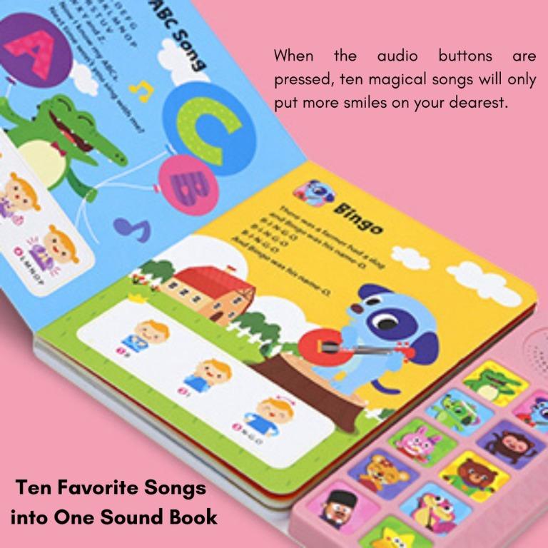 Original Pinkfong Kids' Favorite Songs Sound Book English Version ...