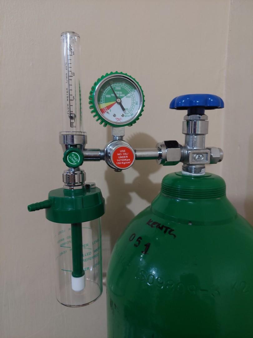 OXYGEN TANK 50 LBS WITH REGULATOR, Health & Nutrition, Medical Supplies ...