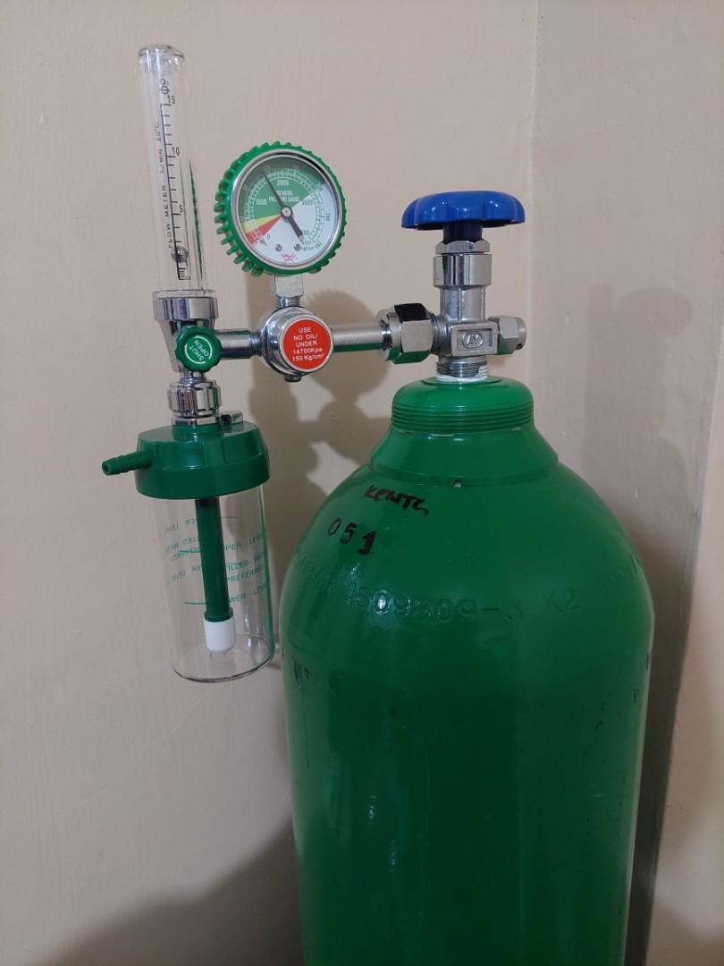 OXYGEN TANK 50 LBS WITH REGULATOR, Health & Nutrition, Medical Supplies ...