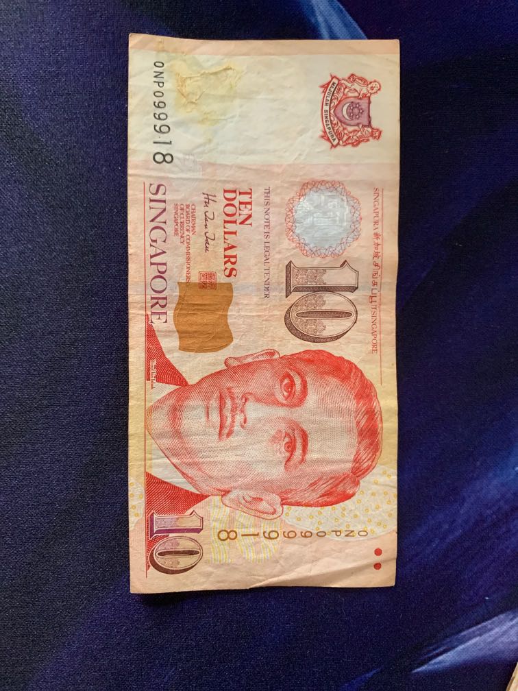 Paper $10 Note Triple 9, Hobbies & Toys, Memorabilia & Collectibles ...