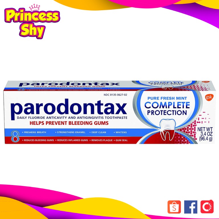 PARODONTAX Complete Protection Anticavity Gingivitis Toothpaste Pure ...