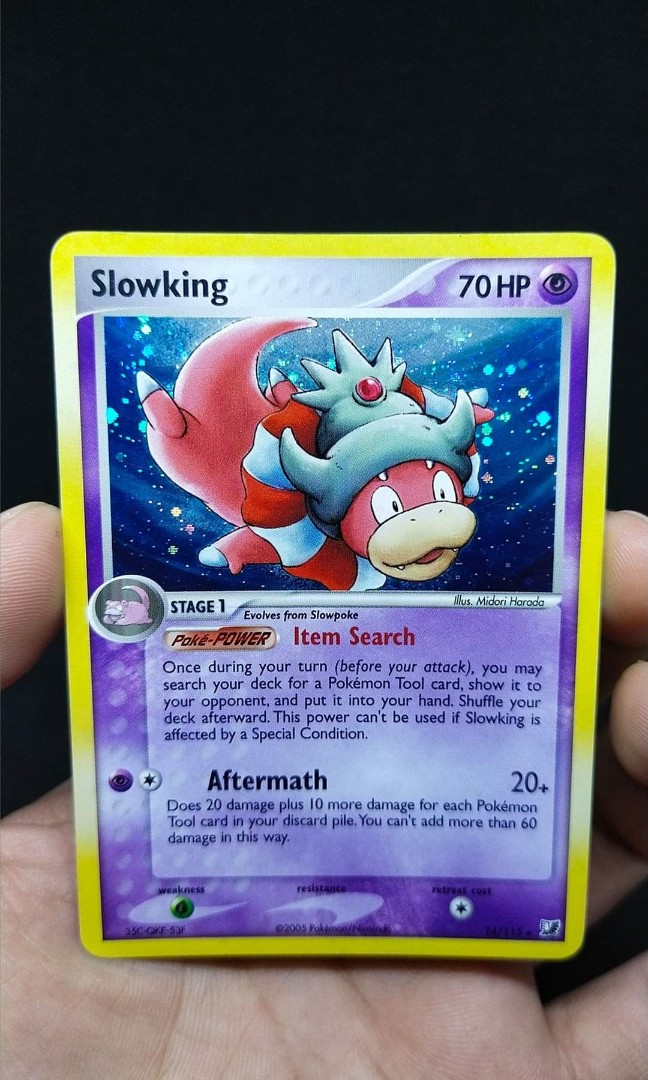 Pokemon Card - SLOWKING #14 - HOLO (EX UNSEEN FORCES) YEAR 2005 ...