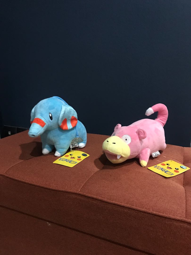 Pokemon Phanpy and Slowpoke Soft Toys / Plush Toys / Plushies, Hobbies ...