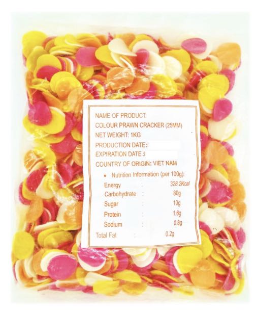 Prawn Crackers Kropek per box ( 1kg x 15 packs), Food & Drinks ...