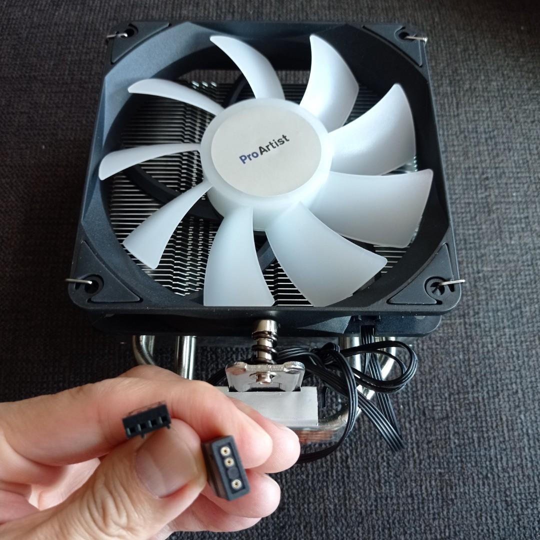 ProArtist Basic 3 - CPU Air Cooler 12cm ARGB Fan / 4 Heat pipes (Intel ...