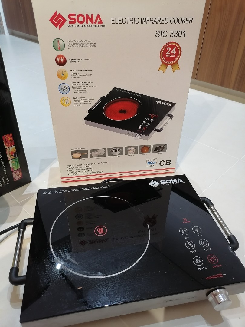 Sona electric infrared cooker model SIC 3301, Furniture & Home Living ...