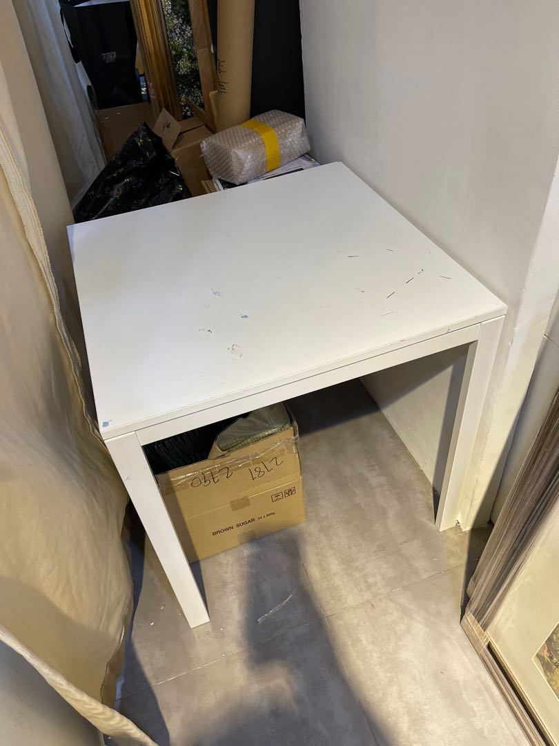 Square Study Table Ikea, Furniture & Home Living, Furniture, Tables ...