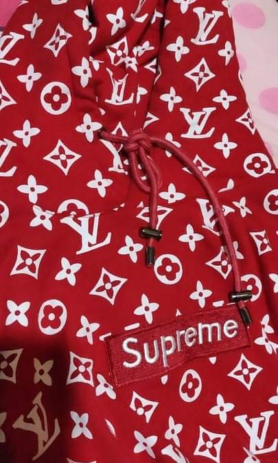 SUPREME AND LOUIS VUITTON COLAB, Luxury, Apparel on Carousell