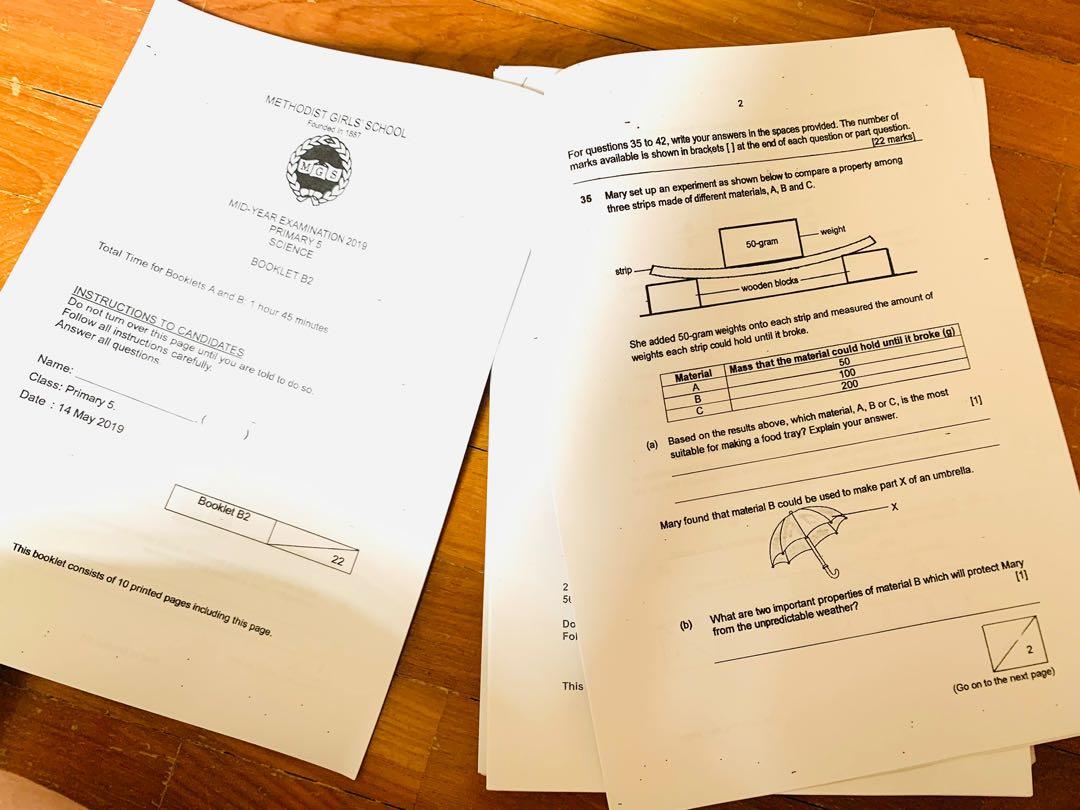Top School Primary 5 Science Exam Papers, Hobbies & Toys, Books ...
