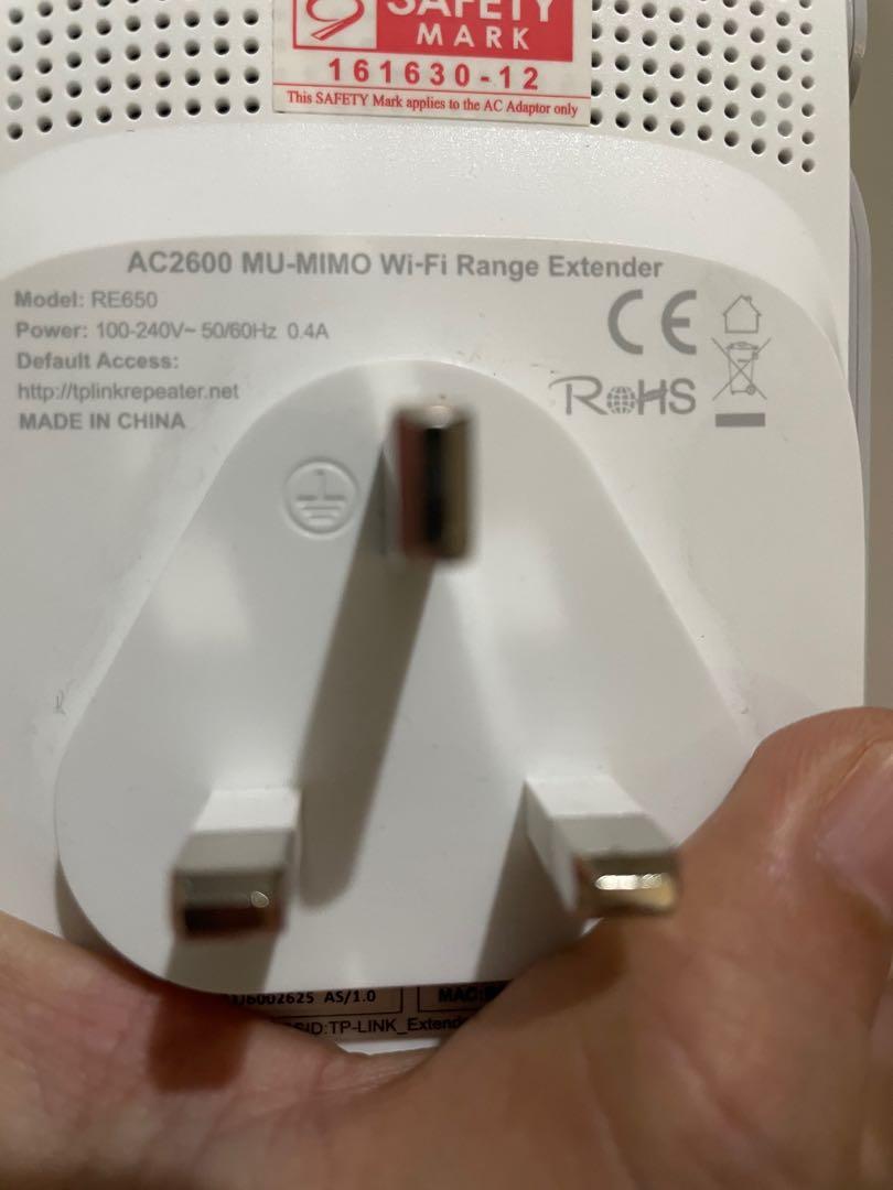 Tp-Link RE 650 AC2600 Wifi extender, Computers & Tech, Parts ...