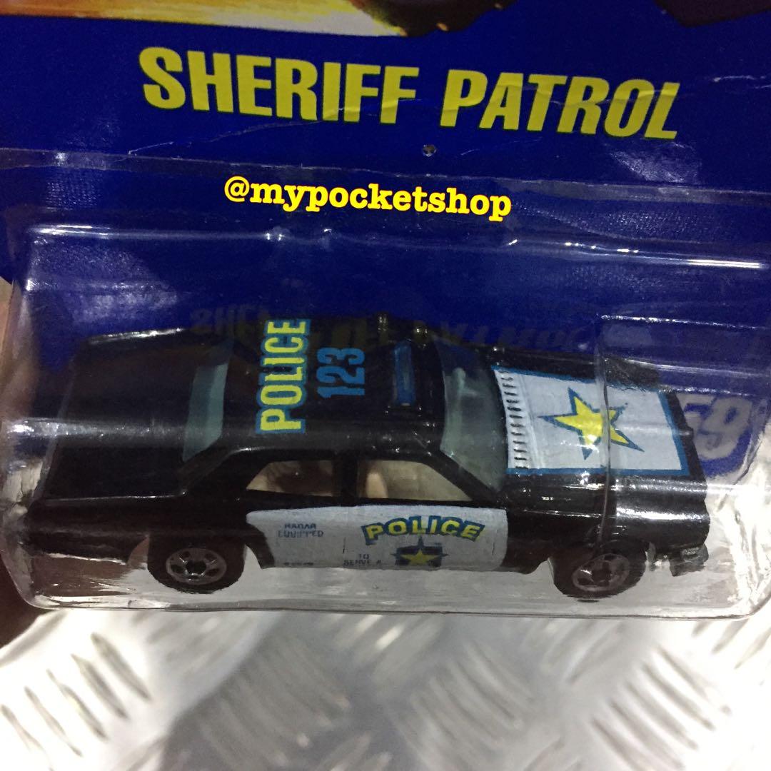 (RESERVED) Vintage Hot Wheels SHERIFF PATROL - Police Car / 1990 Hotwheels Collector No. 59 ...