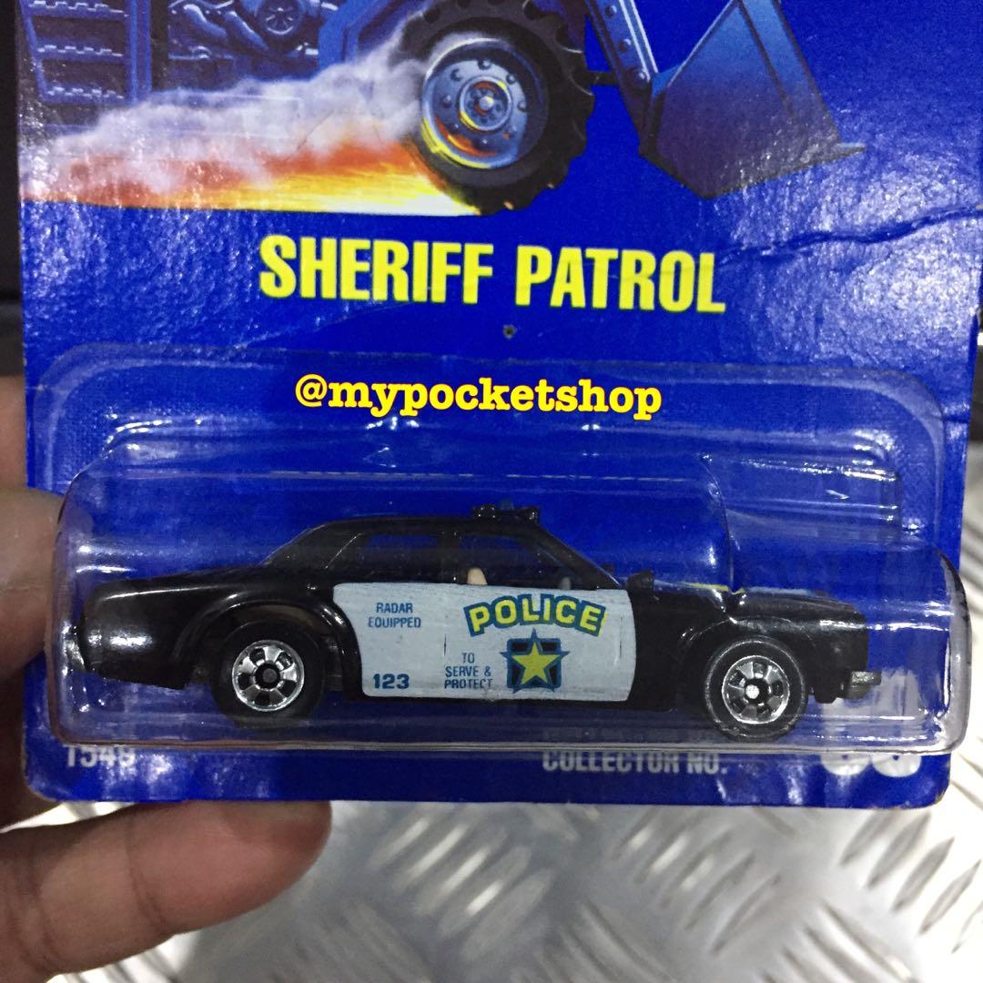 (RESERVED) Vintage Hot Wheels SHERIFF PATROL - Police Car / 1990 Hotwheels Collector No. 59 ...