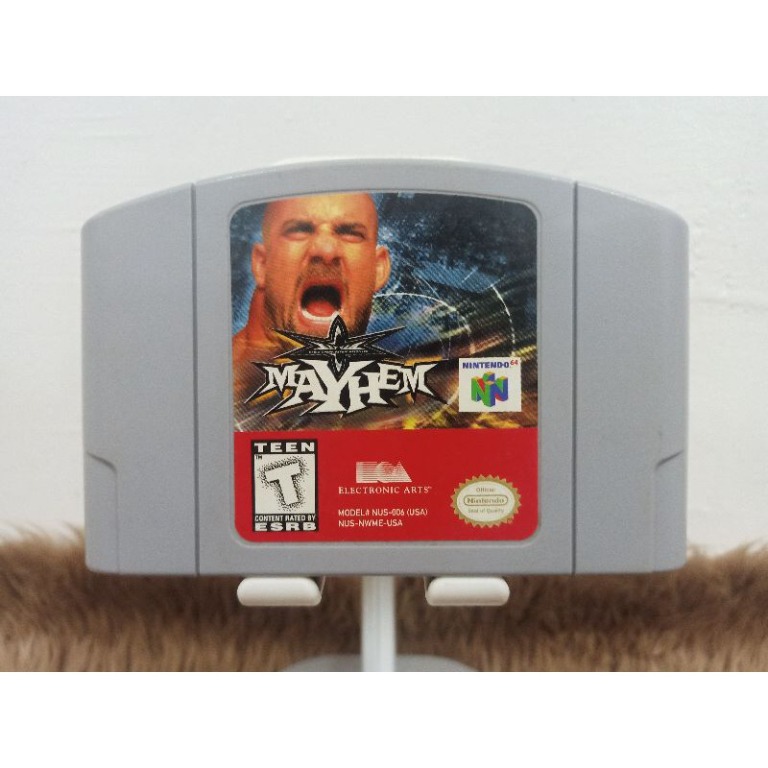 WCW Mayhem N64 Game Cartridge (Original US), Video Gaming, Video Games ...