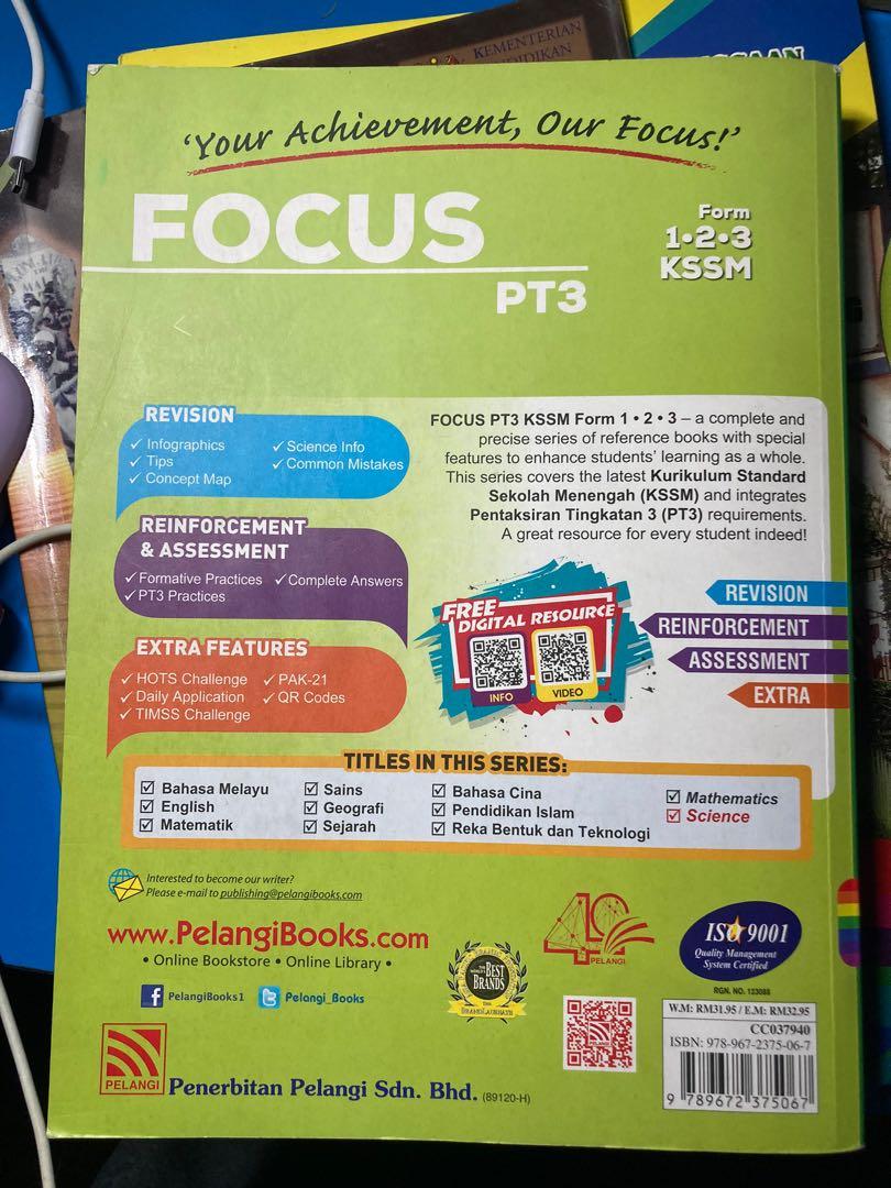 Focus PT3 Science(eng) form1,2,3 kssm book, Hobbies & Toys, Books ...