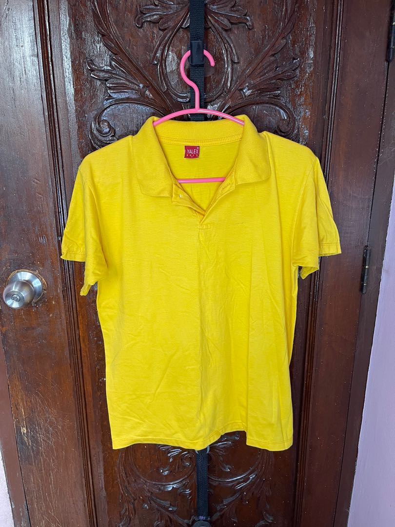 Yalex Gold Polo Shirt, Women's Fashion, Tops, Shirts on Carousell