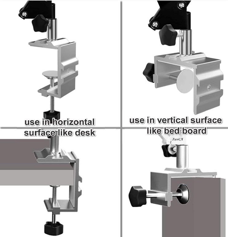 ZenCT Long Swing Arm Tablet Holder, 3-Stage Adjustable Aluminium ...