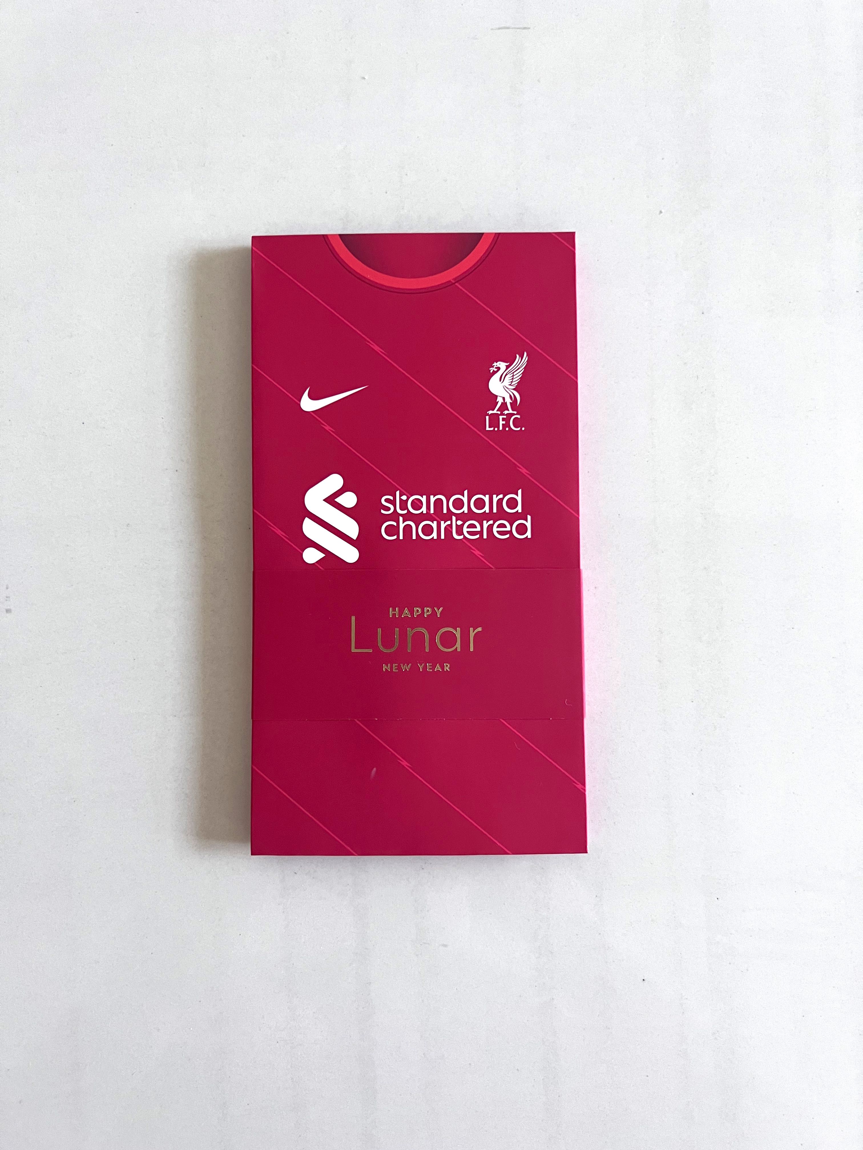 2022 LFC Standard Chartered Bank Ang pow red packets Liverpool Football ...