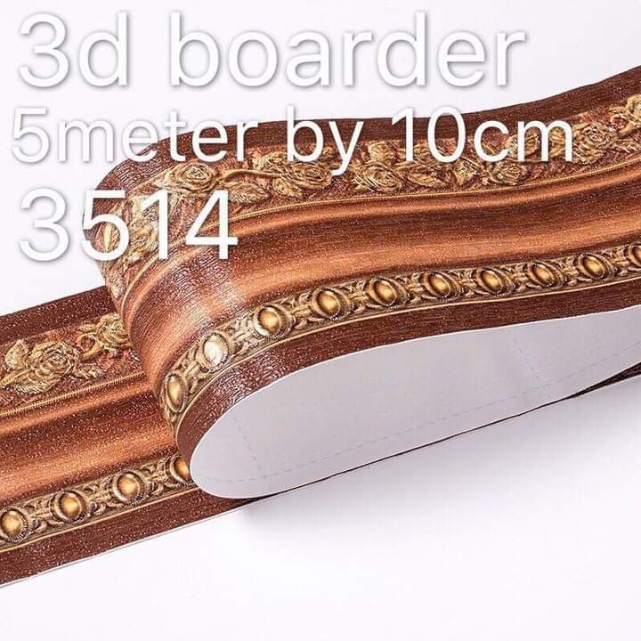 3D EMBOSSED BOARDER STICKER, Furniture & Home Living, Home Decor, Wall ...