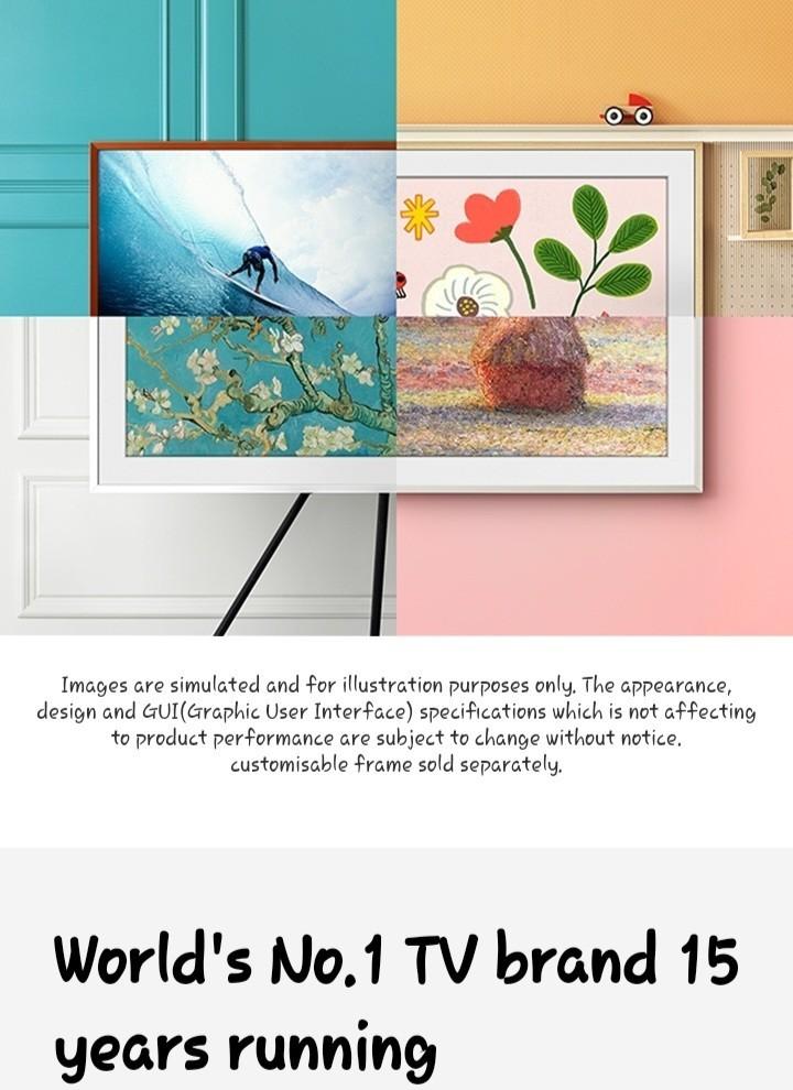 55" THE FRAME TV QA55LS03A / 4K ULTRA HD SMART QLED TV 55LS03A, TV ...