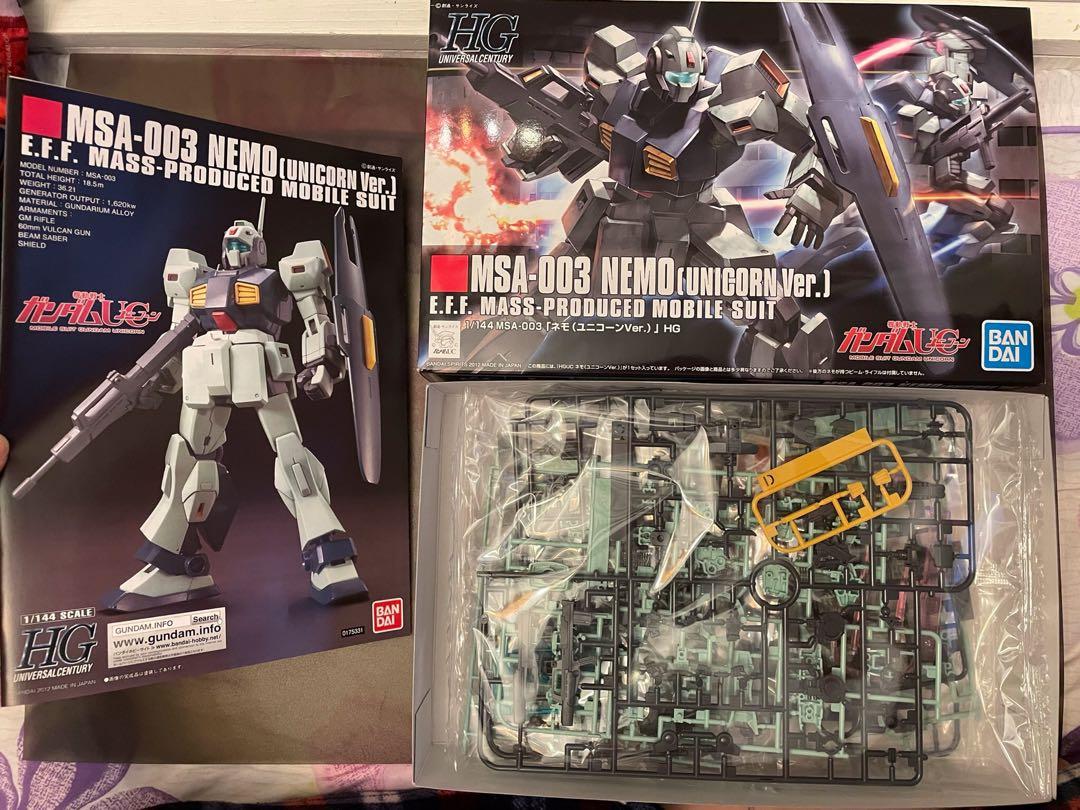 現貨 hg Nemo尼姆（unicorn ver.獨角獸版）&（unicorn desert color ver.沙漠色）Gundam 高達 ...
