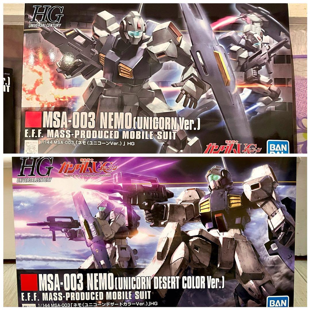 現貨 hg Nemo尼姆（unicorn ver.獨角獸版）&（unicorn desert color ver.沙漠色）Gundam 高達 ...