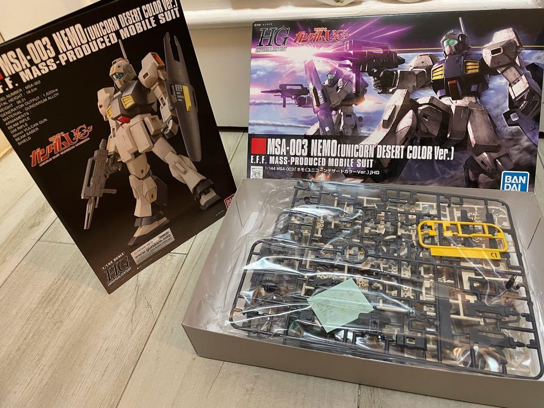 現貨 hg Nemo尼姆（unicorn ver.獨角獸版）&（unicorn desert color ver.沙漠色）Gundam 高達 ...