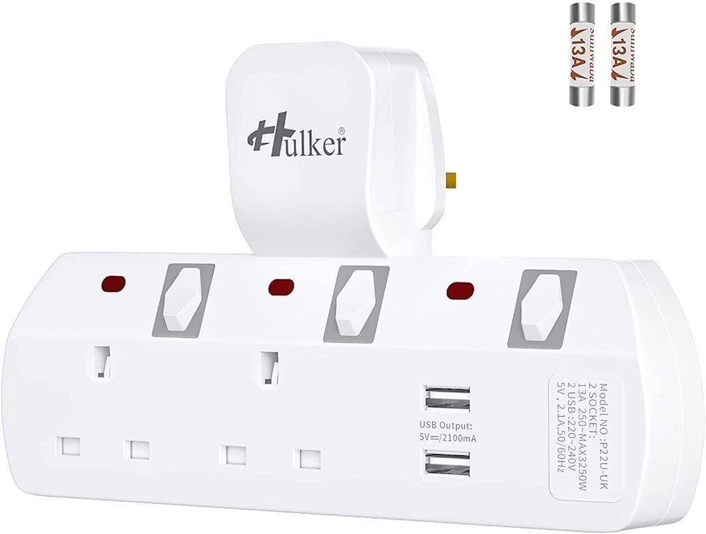 [ INSTOCK ] Hulker Plug Extension, Multi Plug Socket Extensions 2 Way ...