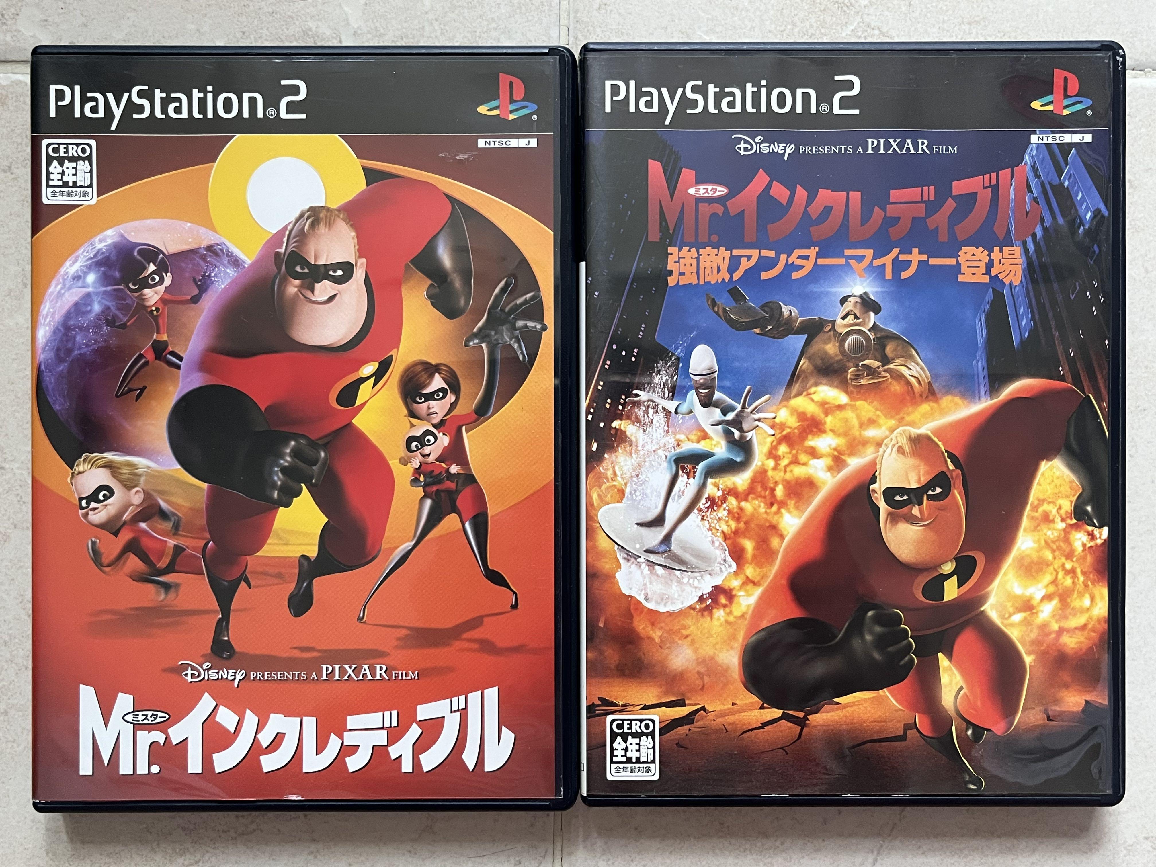 日版 PS2 DISNEY PIXAR MR INCREDIBLE 超人特工隊 強敵 UNDER MINOR 經典角色全登場 一套兩集 （可散 ...