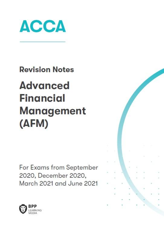 ACCA Advanced Financial Management (textbook, revision kit and summary ...