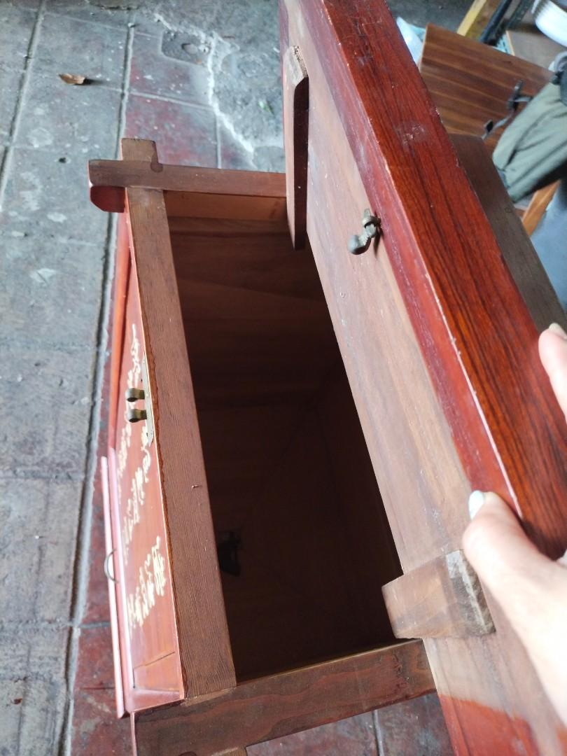 Antique rice storage box, Furniture & Home Living, Furniture, Other ...