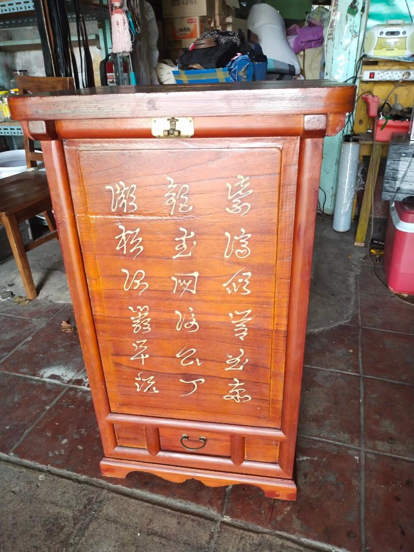 Antique rice storage box, Furniture & Home Living, Furniture, Other ...