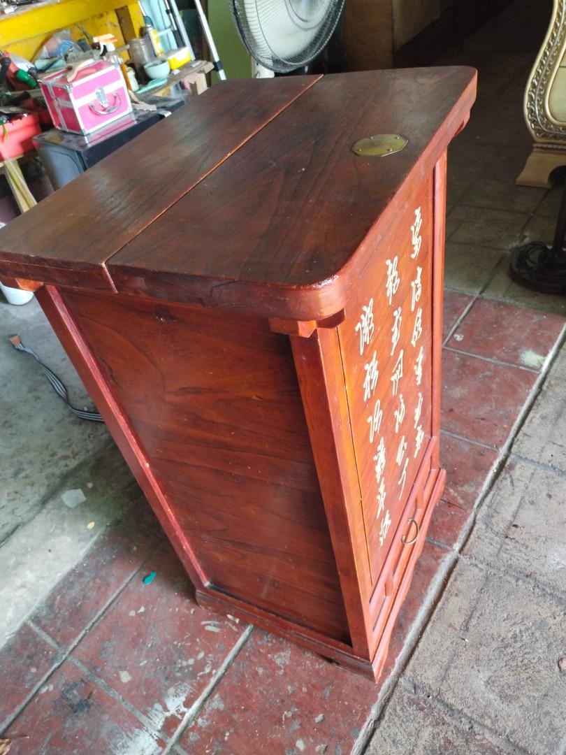 Antique rice storage box, Furniture & Home Living, Furniture, Other ...