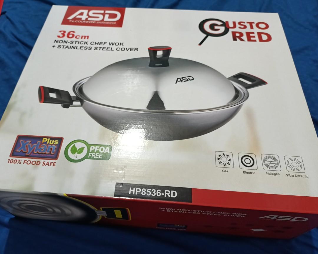 ASD non stick chef wok, Furniture & Home Living, Kitchenware ...