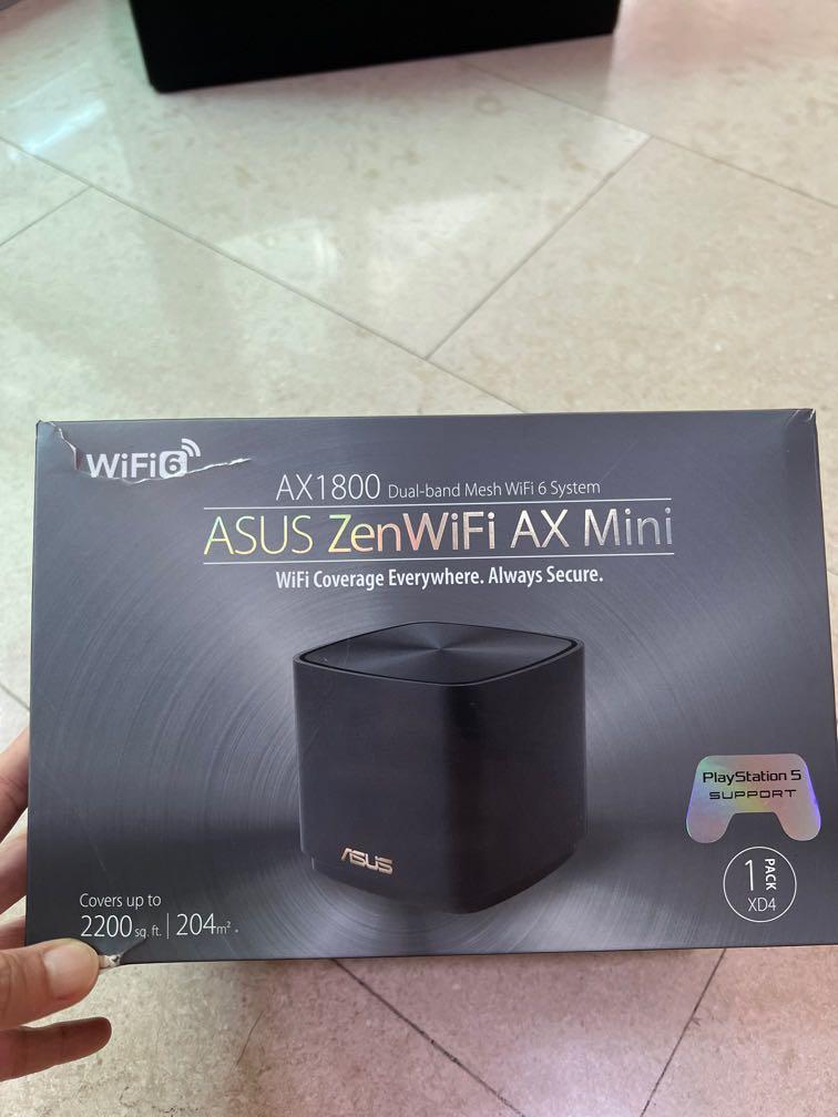 Asus zen wifi AX mini. AX1800 dual band mesh wifi 6, TV & Home ...