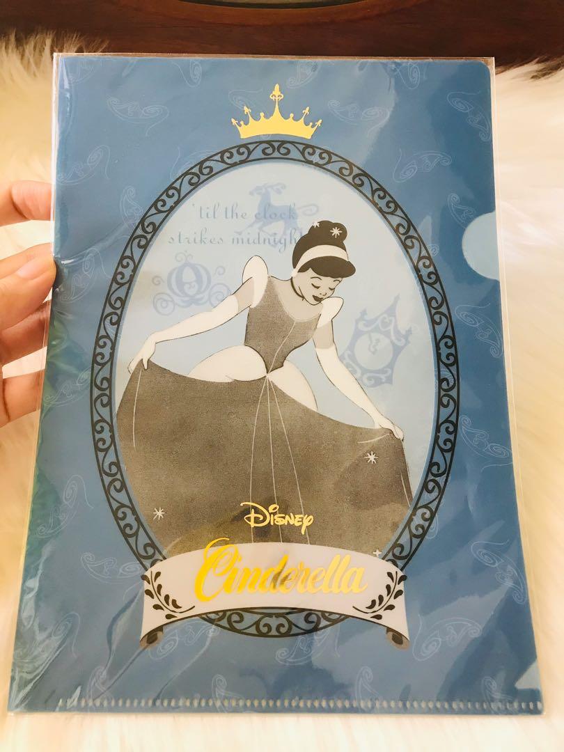 Authentic Disney Princess Cinderella Clear File, Hobbies & Toys ...