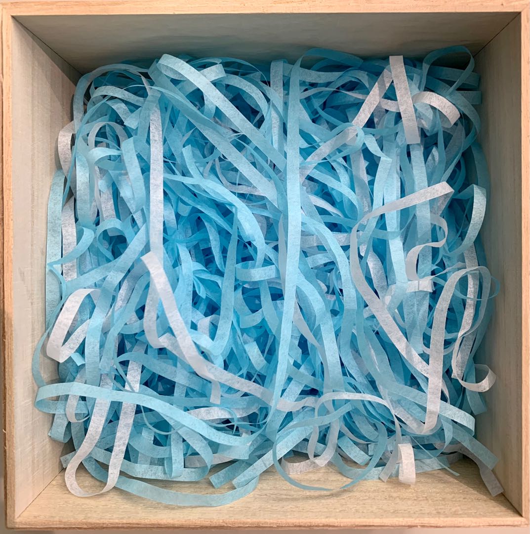 SHREDDED TISSUE PAPER - Baby Blue, Hobbies & Toys, Stationery & Craft ...