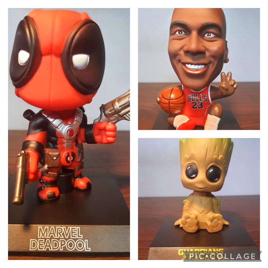 Bobblehead Michael Jordan Deadpool Groot Action Figures Toy ...